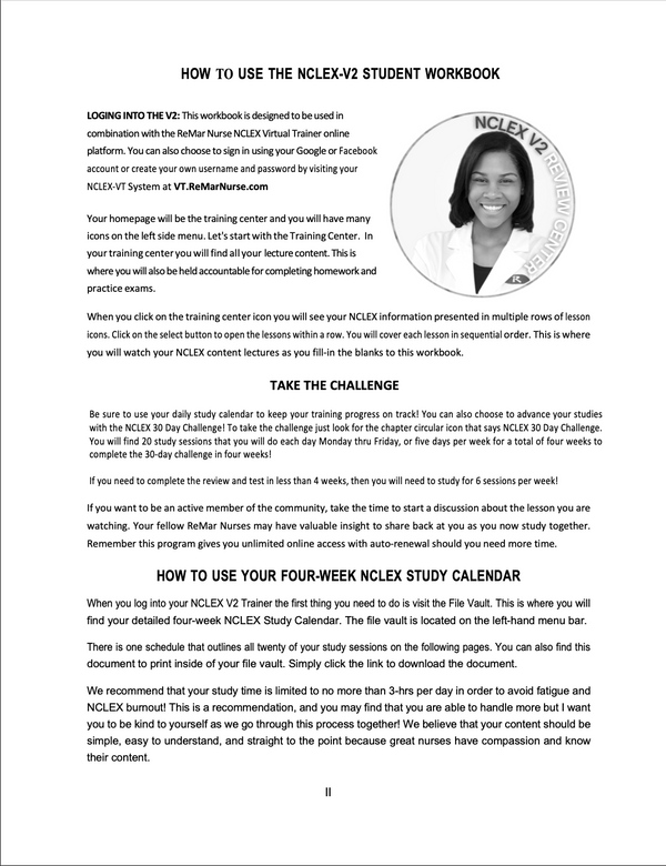 NCLEX V2 Physical Workbook | Enhanced RN & LPN Edition – ReMar Review ...